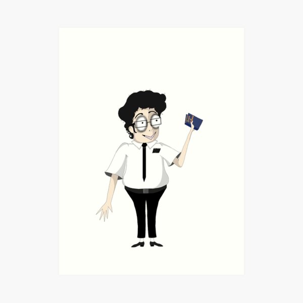 "Elder Cunningham - The Book of Mormon- Tim Burton style " Art Print ...