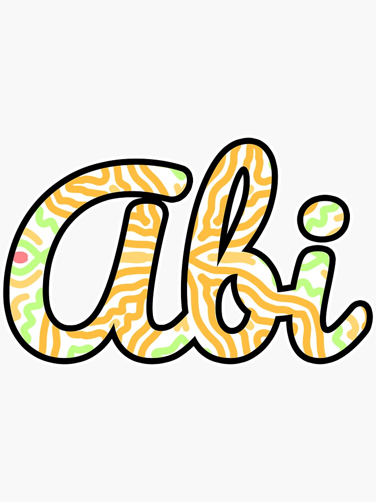 "Abi Handwritten Name" Sticker for Sale by inknames | Redbubble
