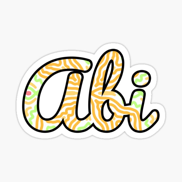 "Abi Handwritten Name" Sticker for Sale by inknames | Redbubble