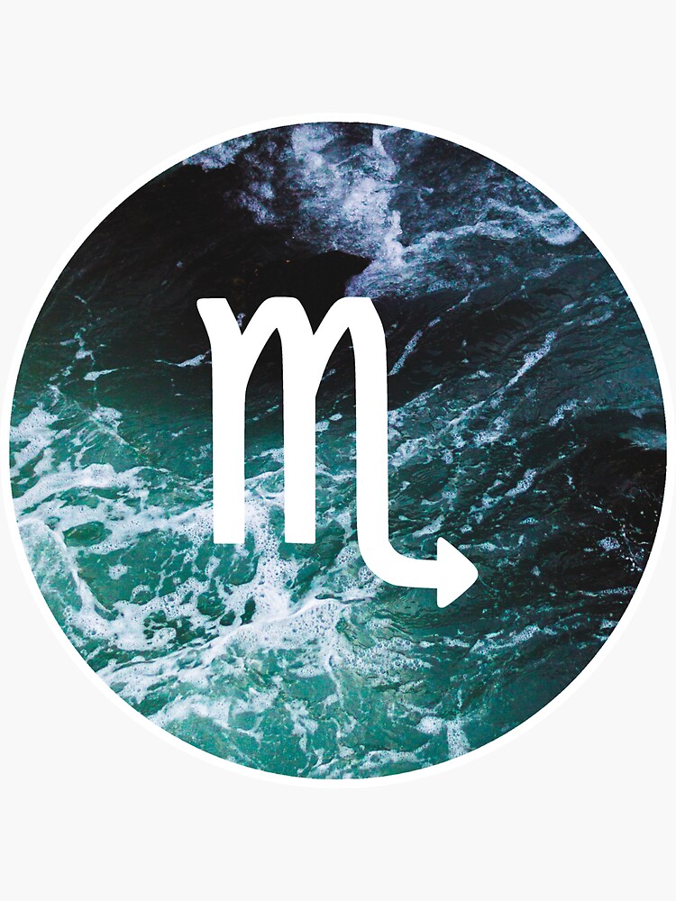 "Scorpio Astrology Star Sign Symbol and Element" Sticker for Sale by ...