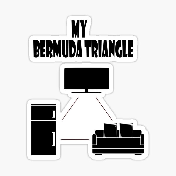 "My Bermuda Triangle" Sticker for Sale by Inferno11 | Redbubble