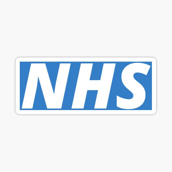 "NHS" Sticker for Sale by Quetzalita | Redbubble