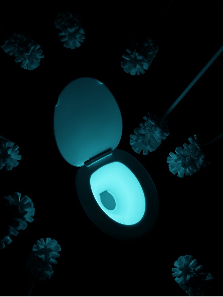 "Ominous Toilet Light" Sticker for Sale by DrDankinson | Redbubble