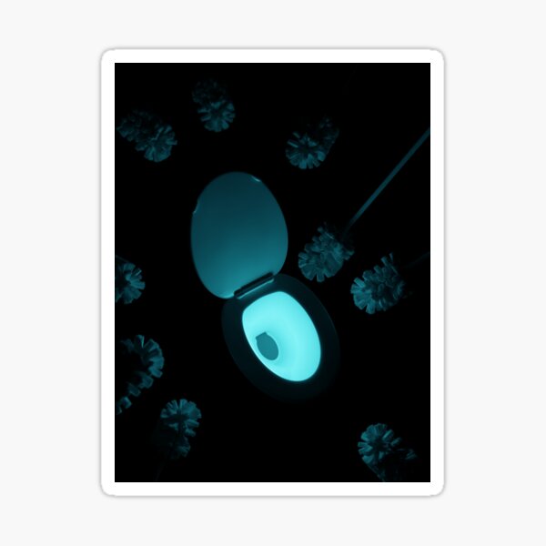 "Ominous Toilet Light" Sticker for Sale by DrDankinson | Redbubble