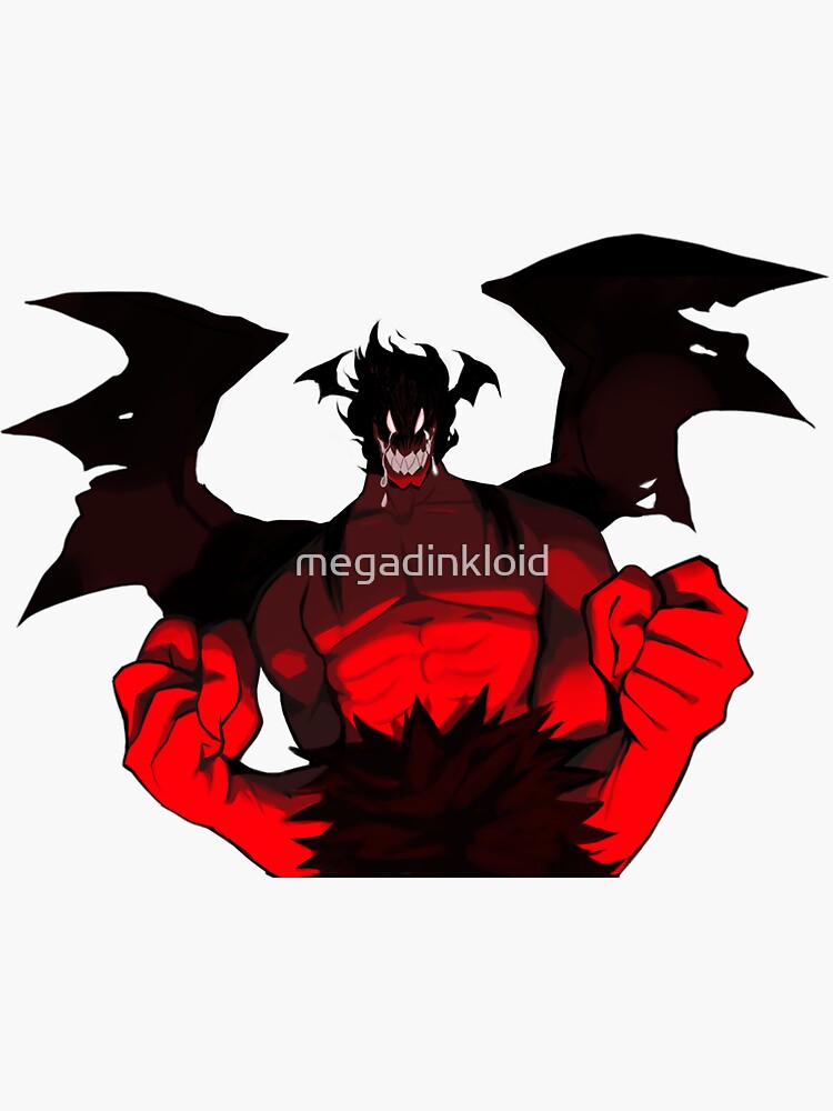 "DEVILMAN" Sticker for Sale by megadinkloid | Redbubble