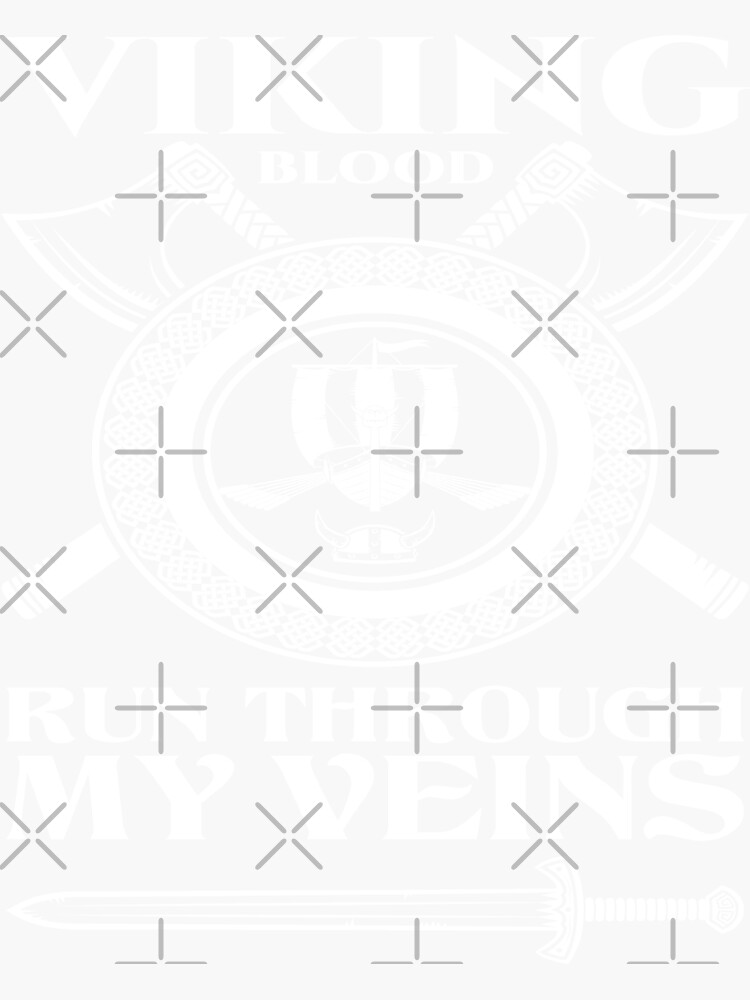 "Viking Blood Nordic Mythology Rune" Sticker by mooon85 | Redbubble