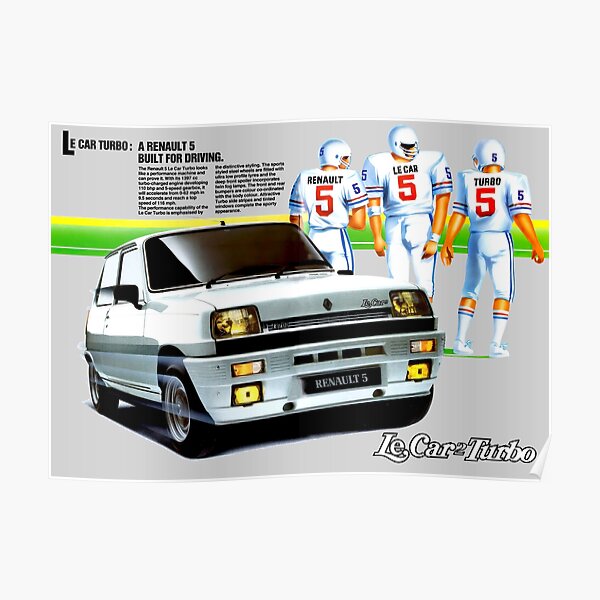 Posters sur le thème Renault 5 Turbo | Redbubble