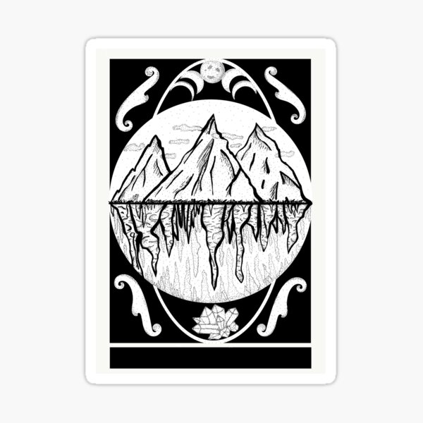 "As Above, So Below - Stippling " Sticker for Sale by Beewitcher ...