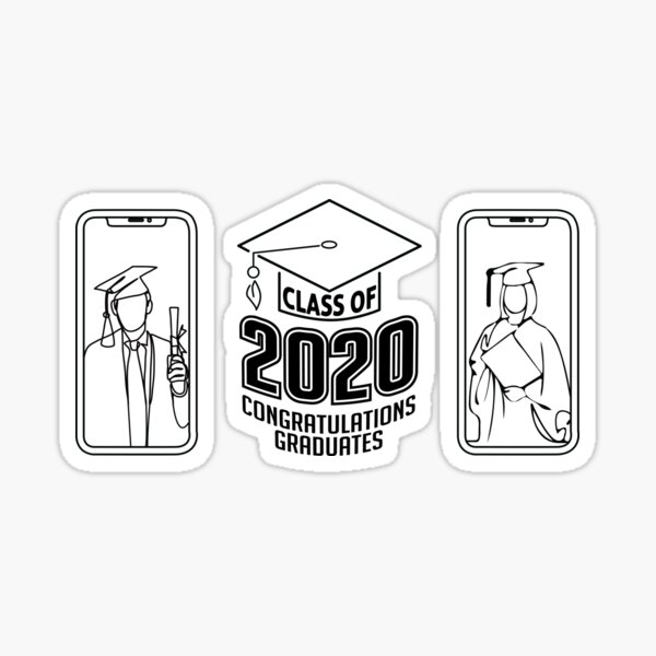 "Online Graduates Class of 2020" Sticker for Sale by elloiseollave ...