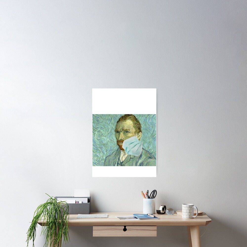 "Van Gogh Coronavirus Mask Meme" Poster for Sale by auror | Redbubble