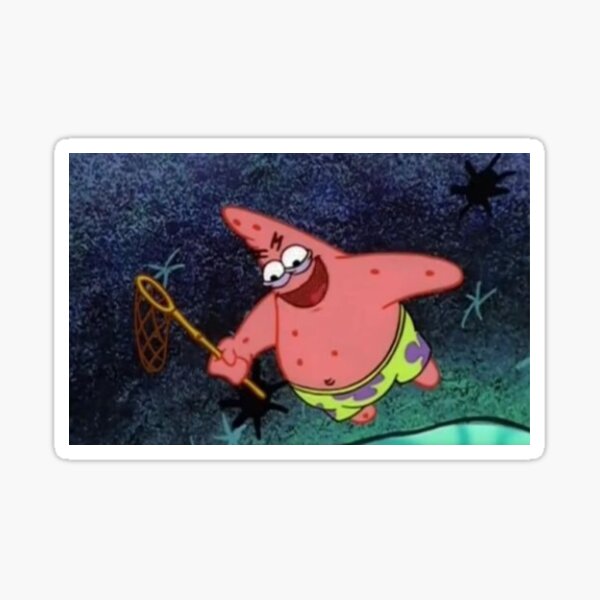 "meme Patrick" Sticker for Sale by Poniamy | Redbubble