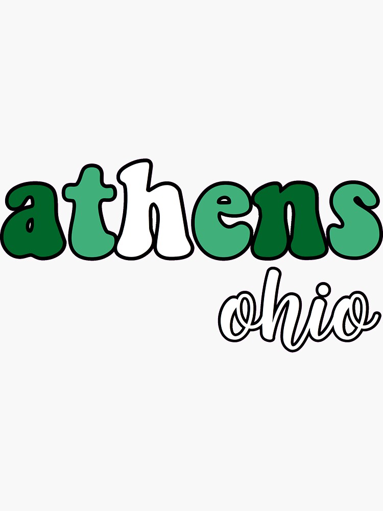 "ohio university - athens, ohio" Sticker for Sale by esedlack14 | Redbubble