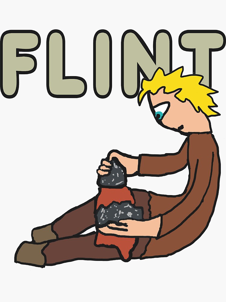"Flintknapping" Sticker by Mark-Ewbie | Redbubble