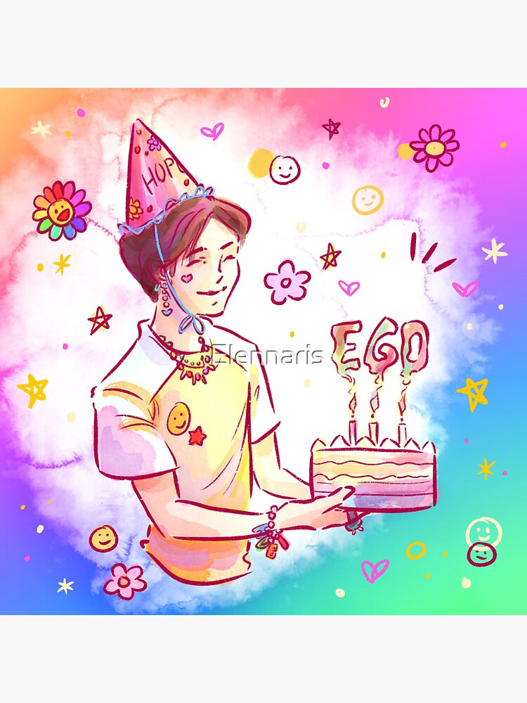 "Ego " Sticker by Elennaris | Redbubble