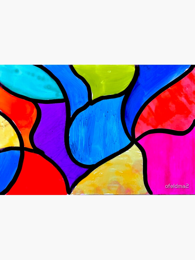 "exploring different brush stroke colorblock paint" Sticker for Sale by ...