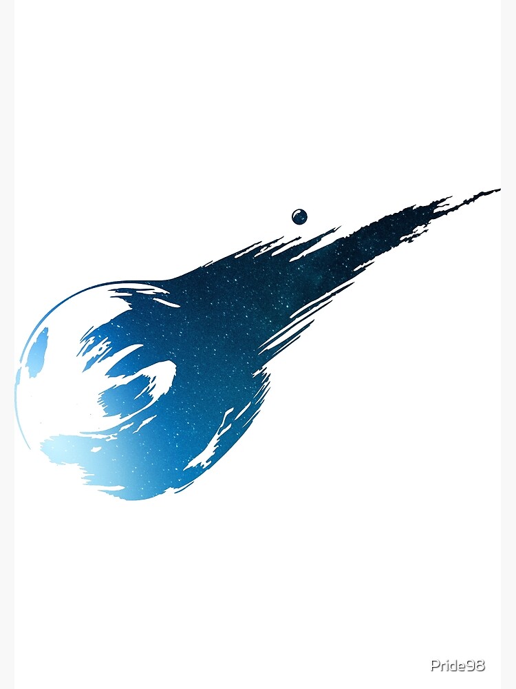 ""Meteor", Final Fantasy VII Logo, Final Fantasy 7, Meteor logo" Framed ...