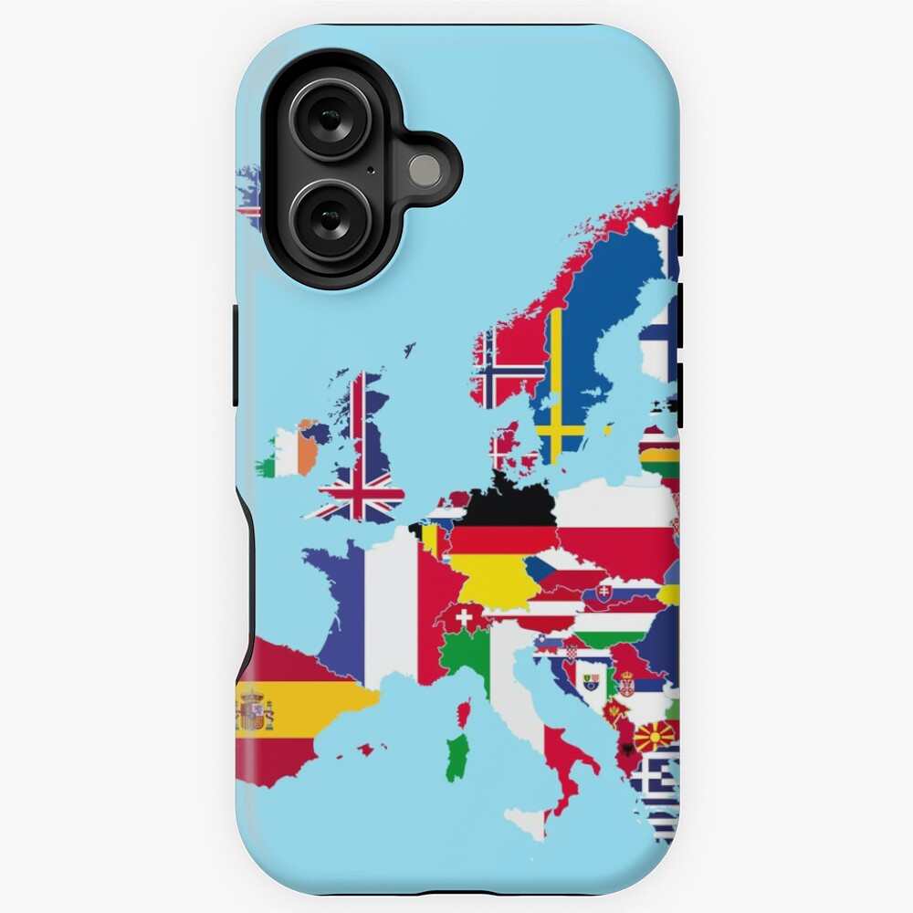 "Europe map flags" Poster for Sale by sebinlondon | Redbubble
