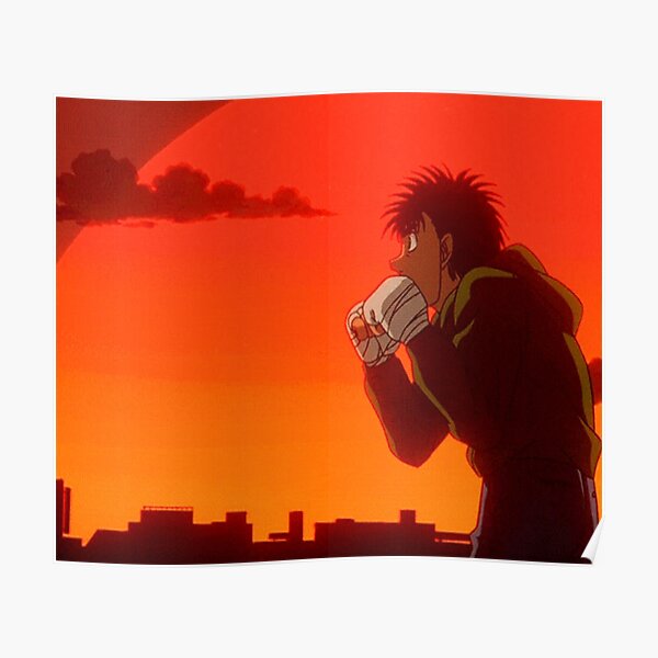 "Hajime no Ippo Sunset" Poster by LarcherNoel | Redbubble