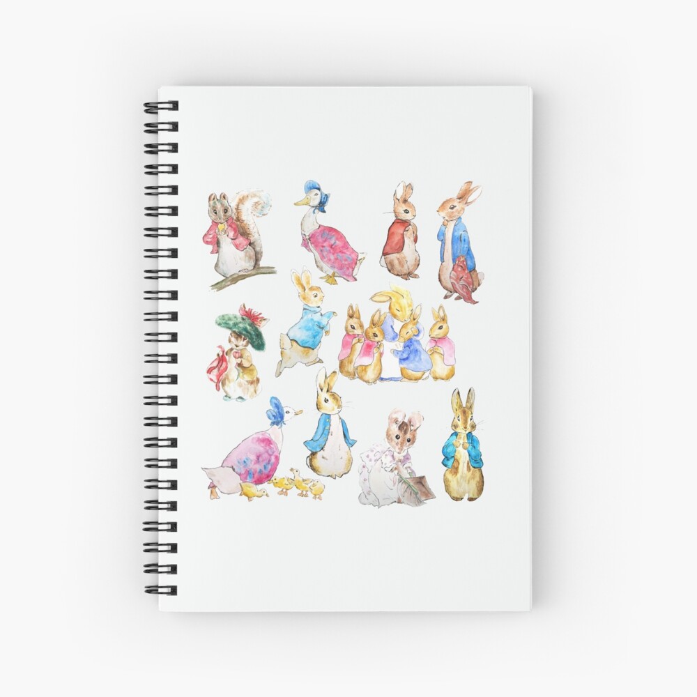 "Tales of Peter Rabbit characters Beatrix Potter" Spiral Notebook for ...