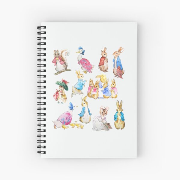 "Tales of Peter Rabbit characters Beatrix Potter" Spiral Notebook for ...