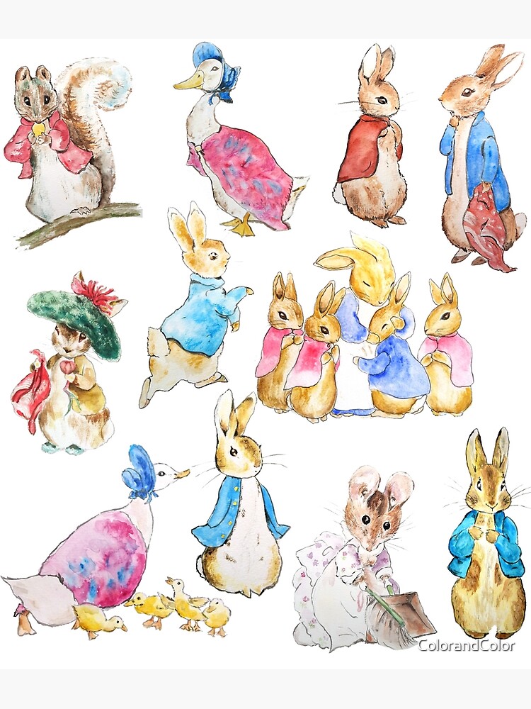 "Tales of Peter Rabbit characters Beatrix Potter" Photographic Print by ...