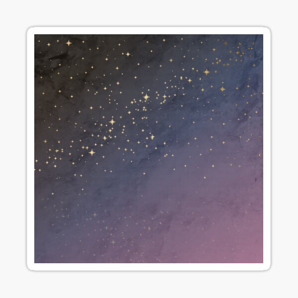 "Starry night sky" Sticker for Sale by quynhthu3111 | Redbubble