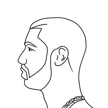 "Drake Line Drawing " Art Board Print for Sale by rehap1098 | Redbubble