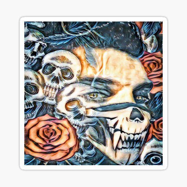 "werewolf" Sticker by AndyDepressants | Redbubble