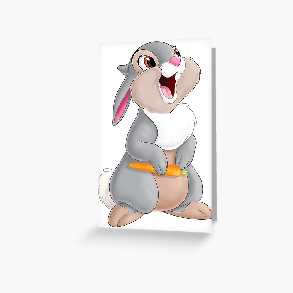 "Thumper rabbit eating carrot" Greeting Card by Da1squlshy | Redbubble