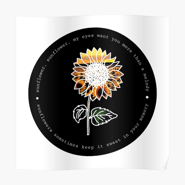"Sunflower-Harry Styles" Poster by sgrady21 | Redbubble