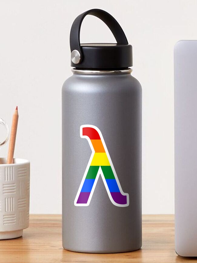 "Gay Pride Lambda Symbol" Sticker for Sale by renSFLR | Redbubble