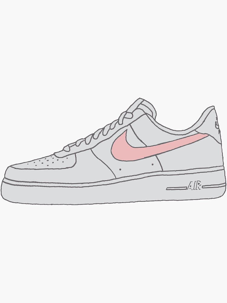 "Pink AF1" Sticker for Sale by hay-hoog | Redbubble