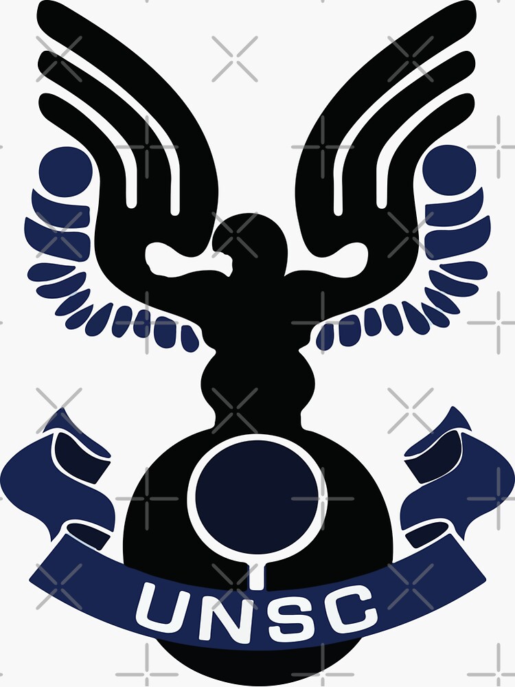 "UNSC LOGO Sticker" Sticker by apoorvpatel | Redbubble