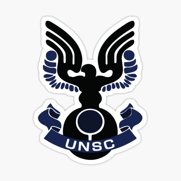 "UNSC LOGO Sticker" Sticker by apoorvpatel | Redbubble