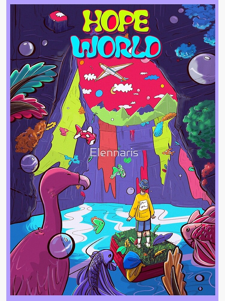 "Hope World" Poster for Sale by Elennaris | Redbubble