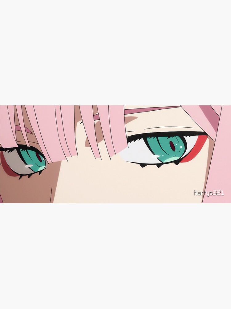 "Zero Two Eyes" Sticker for Sale by harrys321 | Redbubble