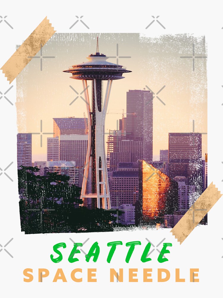 "Seattle Space Needle" Sticker for Sale by frigamribe88 | Redbubble