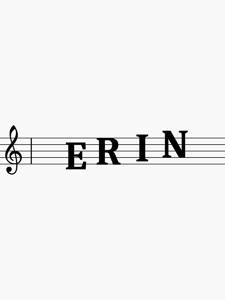 "Name Erin" Sticker for Sale by gulden | Redbubble