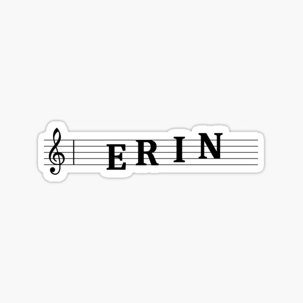 "Name Erin" Sticker for Sale by gulden | Redbubble