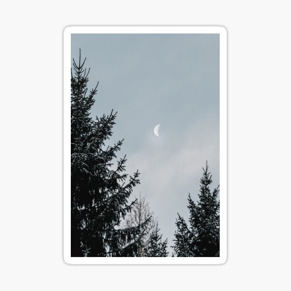 "Half Moon | Nature and Landscape Photography" Sticker for Sale by ...