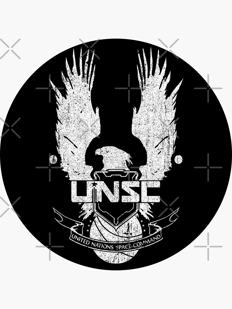 "UNSC - United Nations Space Command" Sticker by huckblade | Redbubble