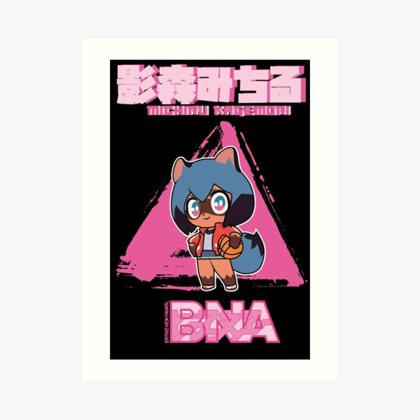"BRAND NEW ANIMAL (BNA): MICHIRU KAGEMORI CHIBI" Art Print by ...