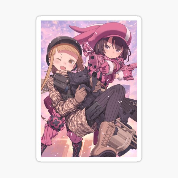 "Llenn-chan and Fukaziroh" Sticker by zRiSes | Redbubble