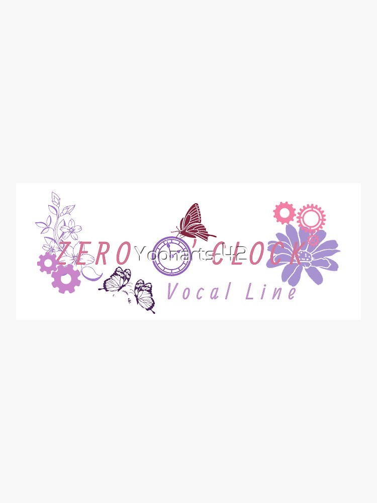 "BTS Zero o’ Clock " Sticker by Yoonarts-42 | Redbubble