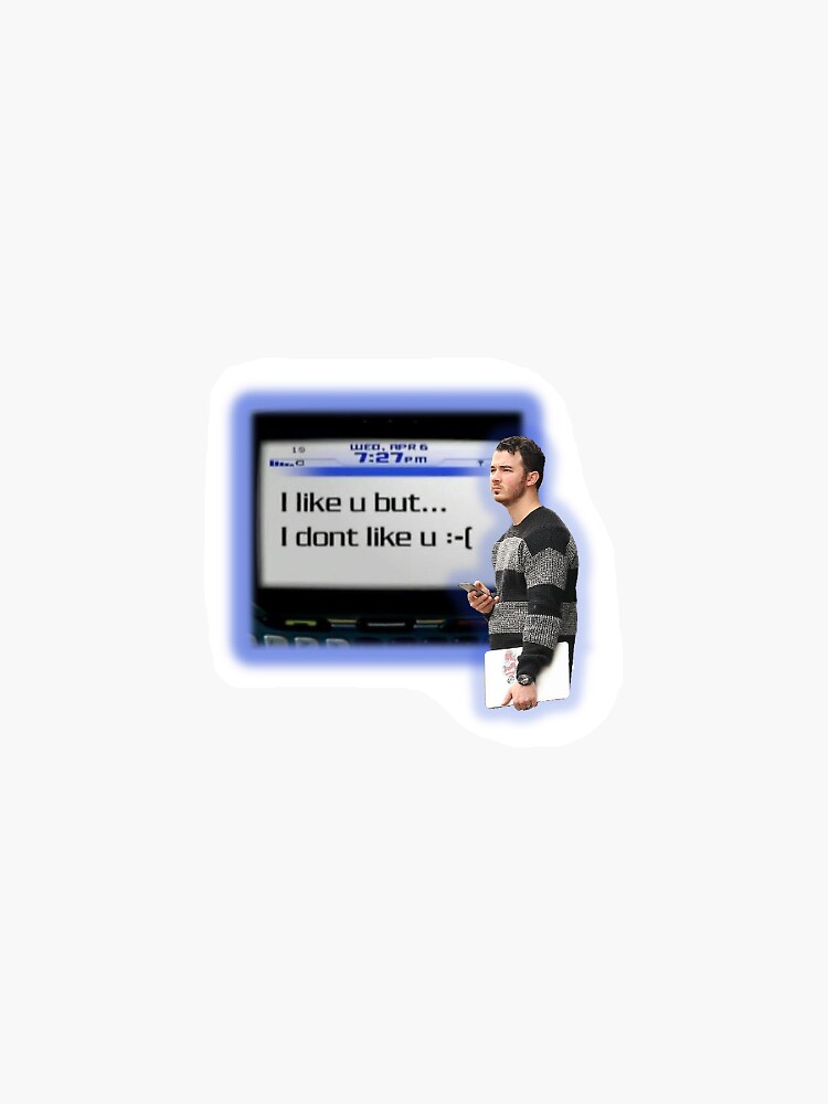 "Kevin's Break-Up Text " Sticker for Sale by sereenekurzum | Redbubble