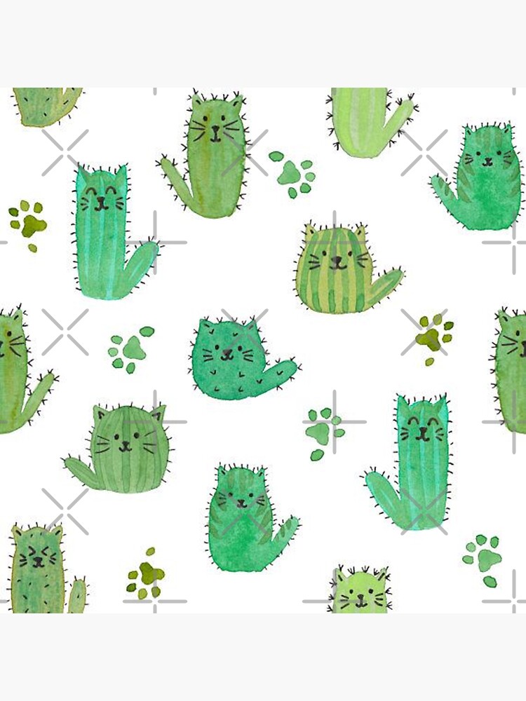 "Cactus Cats" Sticker for Sale by Lost2Infinity | Redbubble