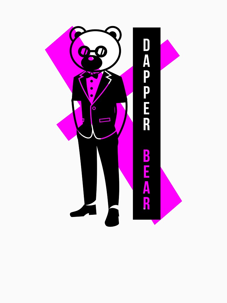 "Dapper Bear" T-shirt by JOHNITEES | Redbubble | dapper t-shirts ...