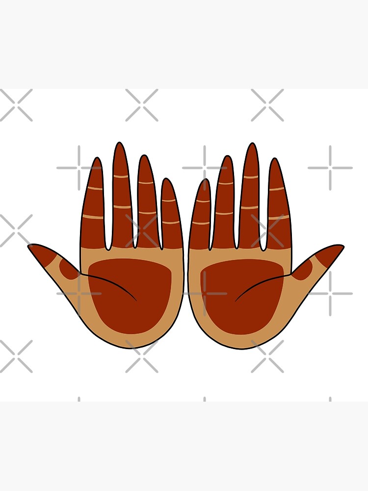 "Henna hand - brown Praying hands design" Photographic Print by ...