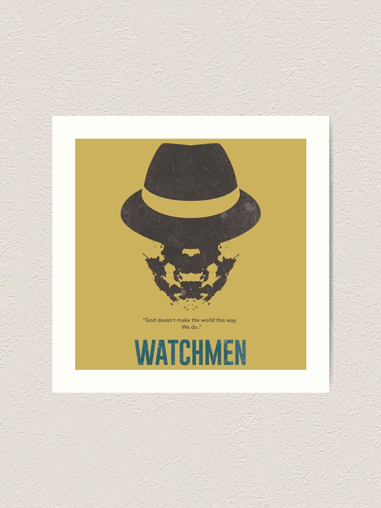 "Watchmen Rorschach Mask" Art Print for Sale by johnteryx | Redbubble