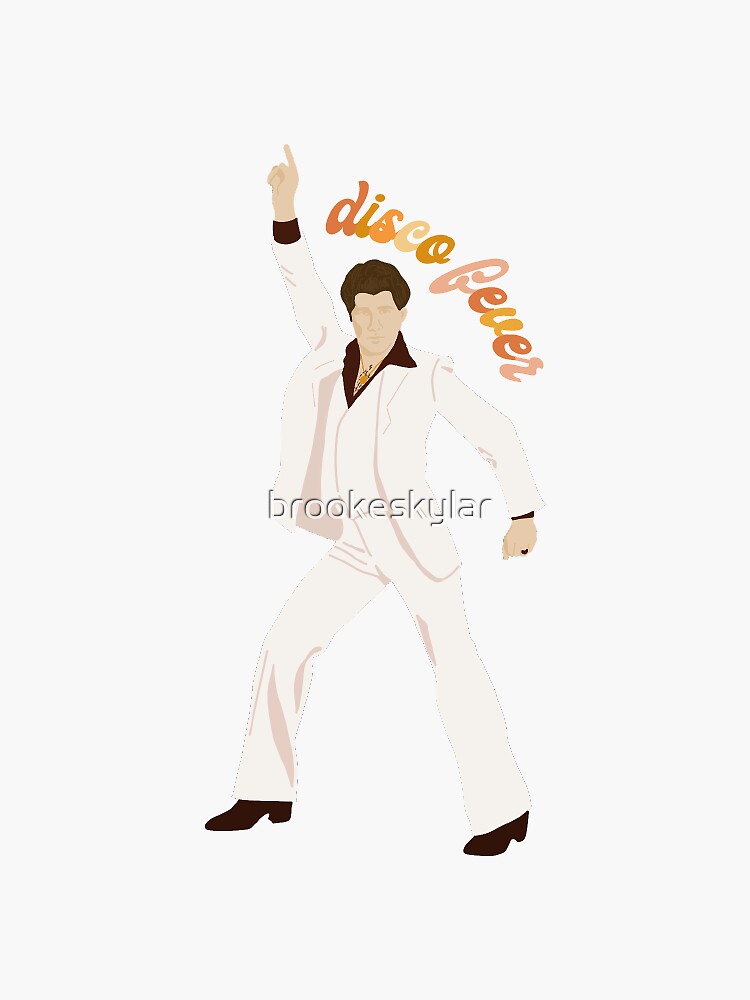 "1970s Disco Fever Sticker" Sticker for Sale by brookeskylar | Redbubble